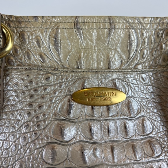 Brahmin | Bags | Brahmin Medium Asher Melbourne Clay Tote Cream Gold ...
